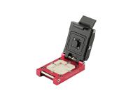 China Custom BGA Test Socket 0.3-1.5mm Pitch with 50,000+ Cycles for IC Testing -55°C to +140°C for sale