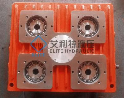 China Quadruple Drive Input Multiple Pump Drives for 4 Hydraulic Pumps Different Ratios for sale