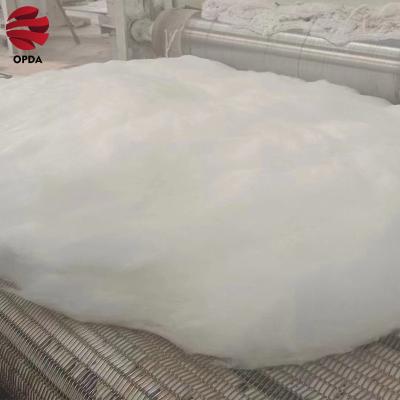 China Textile Raw Materials Rcf Fiber Bulk Low Thermal Conductivity Good Sound Absorption for sale