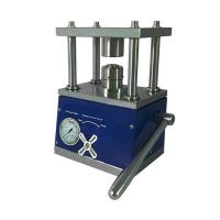 China Lab Coin Cell Crimping Machine For Button Battery 200kg / Cm2 Max Pressure for sale