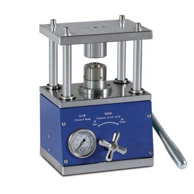 China Lab Coin Cell Crimping Machine For Button Battery 200kg / Cm2 Max Pressure for sale