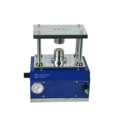 China Pneumatic Battery Cell Making Machine , Coin Cell Crimping Machine For Button Cell for sale