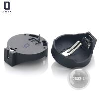 China Metal Coin Cell Battery Holder CR2032 CR1220 CR2450 PPA material for sale