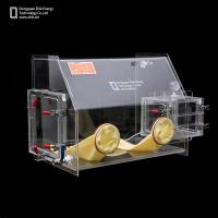 China Portable Acrylic Glove Box For Lithium Battery 6mm Thickness for sale
