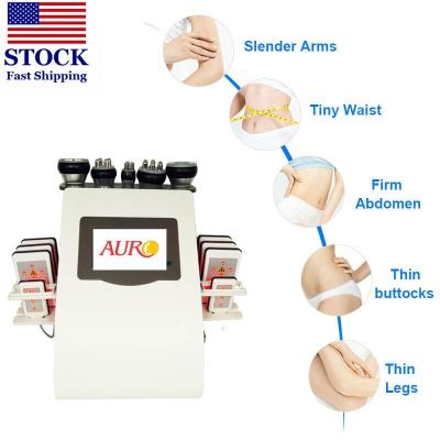 China Auro Vacuum Kim8 Slimming Fat Cavitation System 6 In 1 RF For Body Shaping for sale