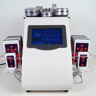 China Vacuum 6 In 1 Body Lipolaser Slimming Machine 40KHz Purple For Weight Loss for sale