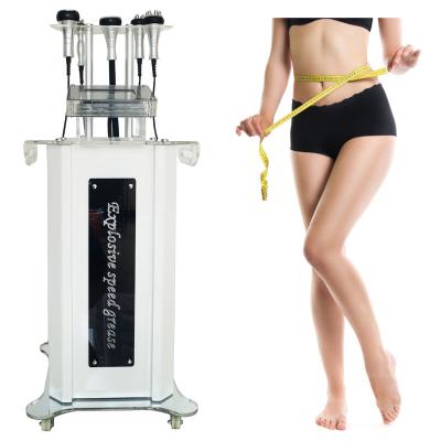 China Standing 5 In 1 Cavitation Slimming Machine 40Khz Rf Vacuum For Beauty Salon for sale