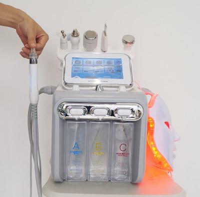 China 8 In 1 Facial H2O2 Bubble Machine Ultrasonic Hydrogen Oxygen Facial Machine for sale
