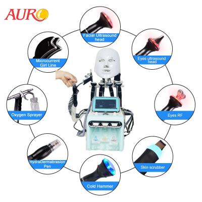 China 9 In 1 RF H2O2 Bubble Machine Hydradermabrasion Aqua Peel Facial Machine for sale