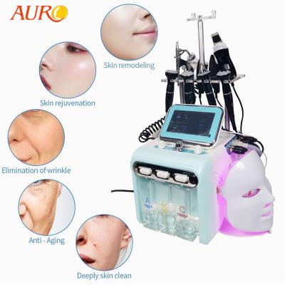 China Hydrafacial Dermabrasion H2O2 Bubble Machine Hydrogen Oxygen 9 In 1 Microdermabrasion Beauty Instrument for sale