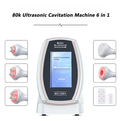 China 150W 80K Ultrasound Fat Cavitation Slimming Machine 6 In 1 Lipo Laser for sale