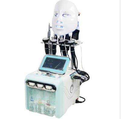 China 9 In 1 Hidro Dermabrasion Facial Beauty Machine Water Peeling Device Blue Color for sale