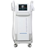 China Electromagnetic Muscle Stimulator Machine 4 Handles RF Manual Mode Weight Loss Trainer Body Slimming Machine for sale