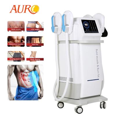 China Emslimming HIFM TeslaSculpting Muscle Building EMSLIM 4 Handles Body Slimming Machine for sale