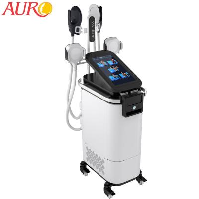 China 4 Handles Body Slimming Machine Screen 15.6 Inch Cool Sculpting Magnetic Thin Muscle Building for sale