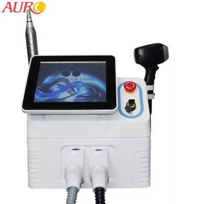 China 2 In 1 755nm 1064nm Diode Laser Hair Removal System Laser Tattoo Removal Equipment for sale