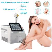 China Permanent Painless 808nm Diode Laser Hair Removal Machine With 10.4 Inch Touch Screen for sale