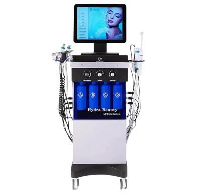 China Skin Care BIO LED Hydradermabrasion Hydro Facial Machine 120W 14 Handles for sale