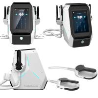 China Dual Handles Body Slimming EMS Muscle Stimulator EMS Sculpting Machine With Touch Screen for sale
