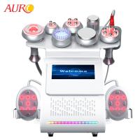 China 9 In 1 Ultrasonic Fat Reduction Lipo Vacuum Slimming Machine Radio Frequency Cavitation Machine for sale