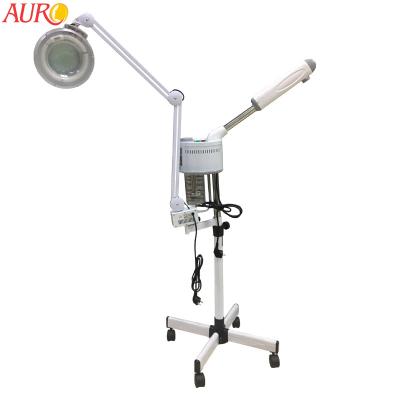 China Vapozone Facial Skin Care Machine 2 In 1 Magnifying Light Salon Facial Steamer for sale