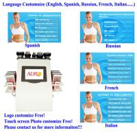China 40K Cavitation Lipolaser Slimming Machine RF 6 In 1 Weight Loss Skin Rejuvenation for sale
