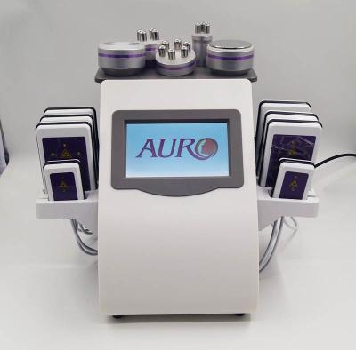 China Lipolaser Vacuum Ultrasound RF Body Slimming Device Radio Frequency 6 In 1 for sale
