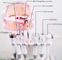 China Portable Ultrasonic H2O2 Bubble Machine RF Hydra Oxygen Facial Machine for sale