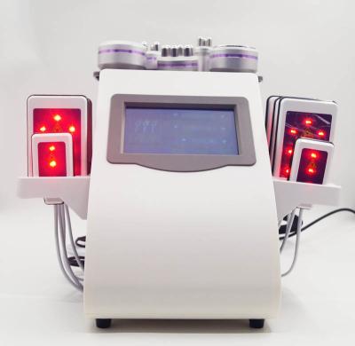 China Purple RF Laser Lipo And Cavitation Machine 6 In 1 Cellulite Fat Removal Machine for sale