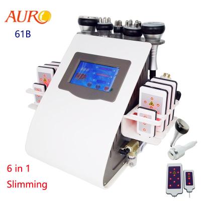 China Salon RF Laser Lipo Cavitation Machine 6 In 1 110V 220V For Weight Loss for sale