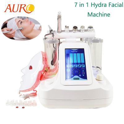 China Microcurrent Therapy 7 In 1 Hydra Facial Machine Ultrasonic Skin Care For Spa for sale