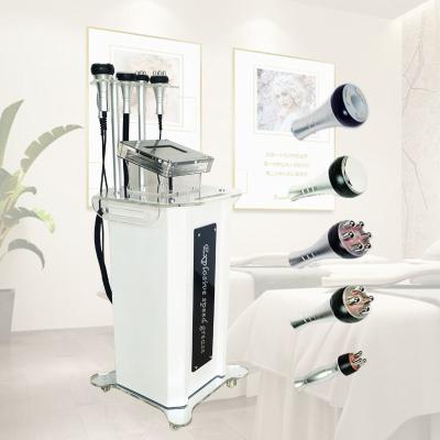 China Vertical Fat 5 In 1 Ultrasonic Cavitation Machine Vacuum RF Radio Frequency for sale