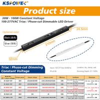 China Street Light Dimmable Led Driver Customizable 36V Output 60W Class2 Thin Slim IP67 UL PWM for sale