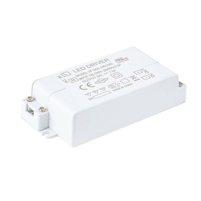 China 24W White Color IP20 Plastic LED Driver with Constant Voltage for Indoor Lighting for sale