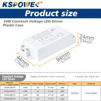 China 24W White Color IP20 Plastic LED Driver with Constant Voltage for Indoor Lighting for sale