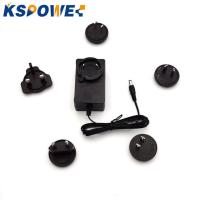 China 100%PC International Adapter with Interchangeable Plug 30W 36W AU US EU UK Stock 5V 9V 12V 24V 1.75A 3A Travel Adaptor DC for sale