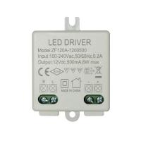 China 110V-240VAC 50/60HZ LED Driver Plastic Shell 6W LED Constant Voltage Power Supply 12V 0.5A Driver Output Type Single Phase for sale