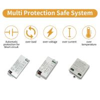 China 110V-240VAC 50/60HZ LED Driver Plastic Shell 6W LED Constant Voltage Power Supply 12V 0.5A Driver Output Type Single Phase for sale