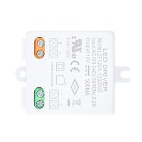 China IP20 6W 12V 0.5A LED Lighting 76*38*23mm Celling Light 100-240 VAC Power Supply 12V 500ma Constant Voltage LED Driver for sale