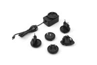 China 12V 24V Interchangeable Plug Power Adapter with Multiple AC Plugs and 3 Years Warranty for sale