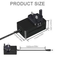 China 12V 3A Wall Power Adapter with Short Circuit Protection and UL Certification for Car Vacuum & Cooler for sale