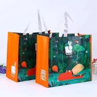 China Custom Printed Recycle Reusable PP Laminated Non Woven Tote Shopping Bags for sale