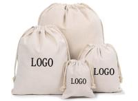 China SMETA SEDEX 4P Organic Cotton Drawstring Bags Eco Biodegradable Muslin bag for sale