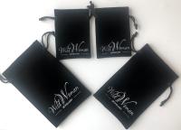 China RoHS Custom Velvet Drawstring Bags , SGS printed Drawstring Jewelry Pouches for sale