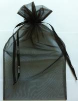 China RoHS Satin Ribbon Large Organza Drawstring Bags Pouch For Garment for sale