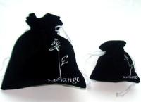 China 70mm TUV Velvet Drawstring Pouch Jewelry Packaging Bags Reusable AQL for sale