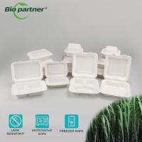 China Eco-Friendly Disposable Bagasse Hamburger Cake Box for Sugarcane Packaging for sale