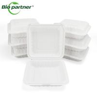 China Hinged To Go Container MFPP Reusable Clamshell Food Container for Restaurant Take Out for sale