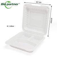 China Hinged To Go Container MFPP Reusable Clamshell Food Container for Restaurant Take Out for sale