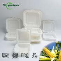 China Convenient Microwave Safe Biodegradable Clamshell Food Container with 0-1L Capacity for sale